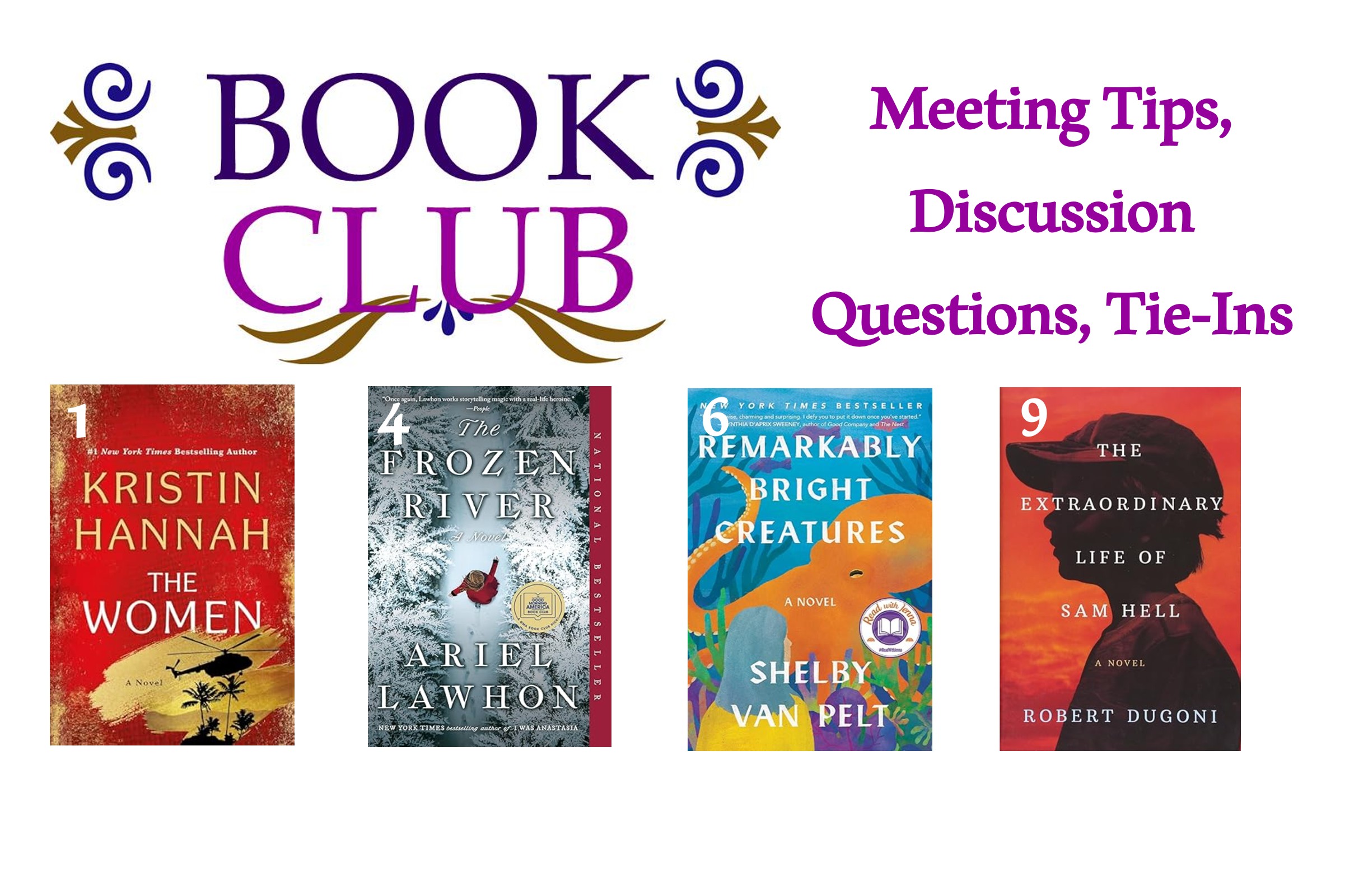 Tips for Planning a Book Club Discussion: The Women, The Frozen River ...